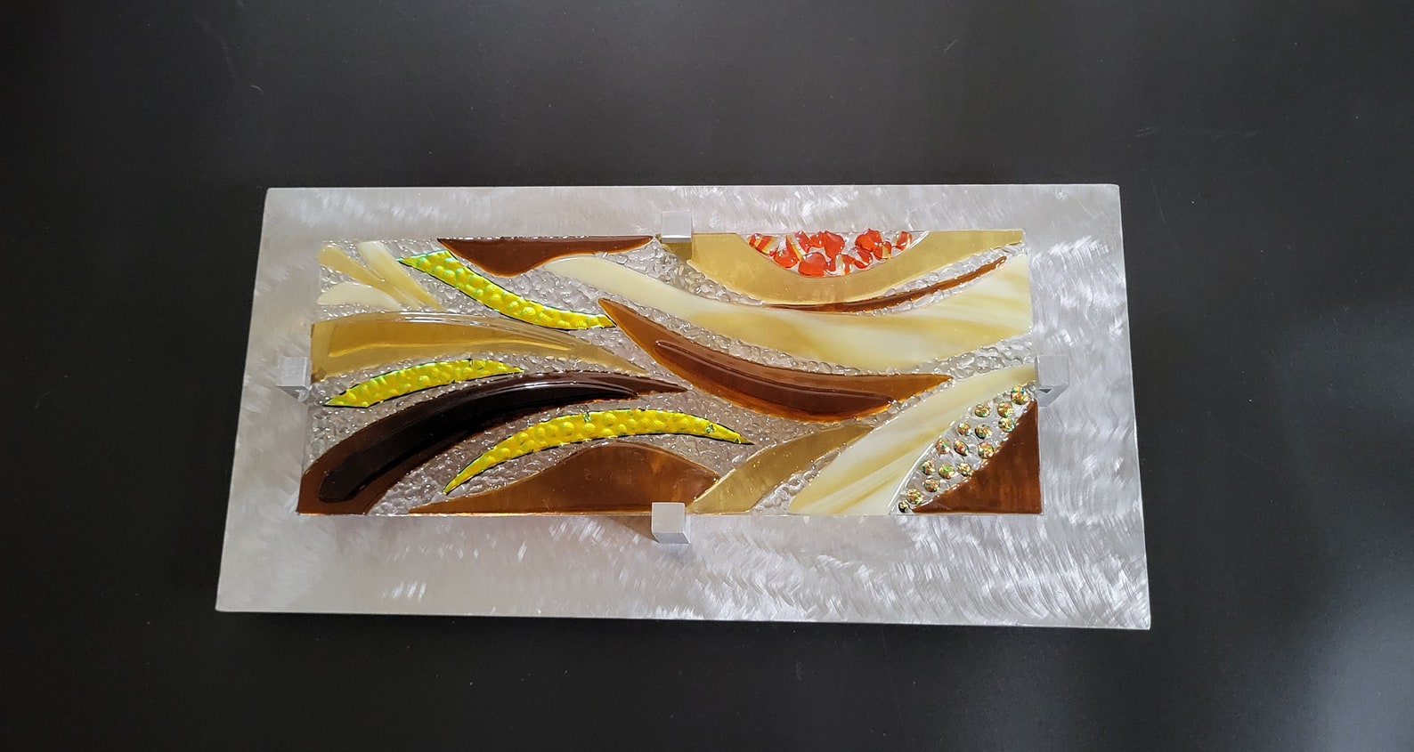 Fused Glass Art Panel Interior Home Decorating Idea With Fused Glass ...