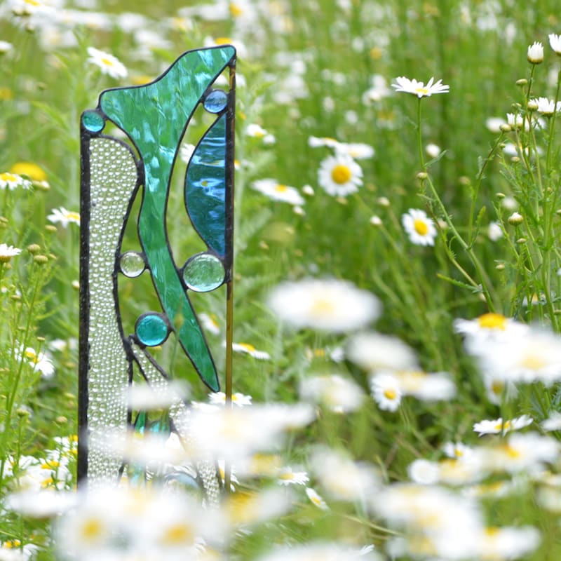 Glass Garden Stake - Etsy