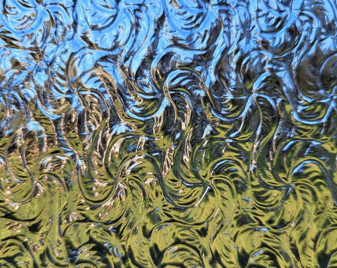 Clear Starburst Textured Glass for Hanging Stained Glass Panels and ...