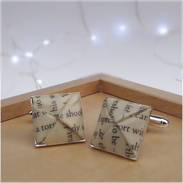 Book Cufflinks - Etsy
