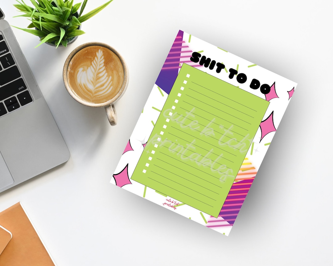 Shit to Do List Printable - Etsy