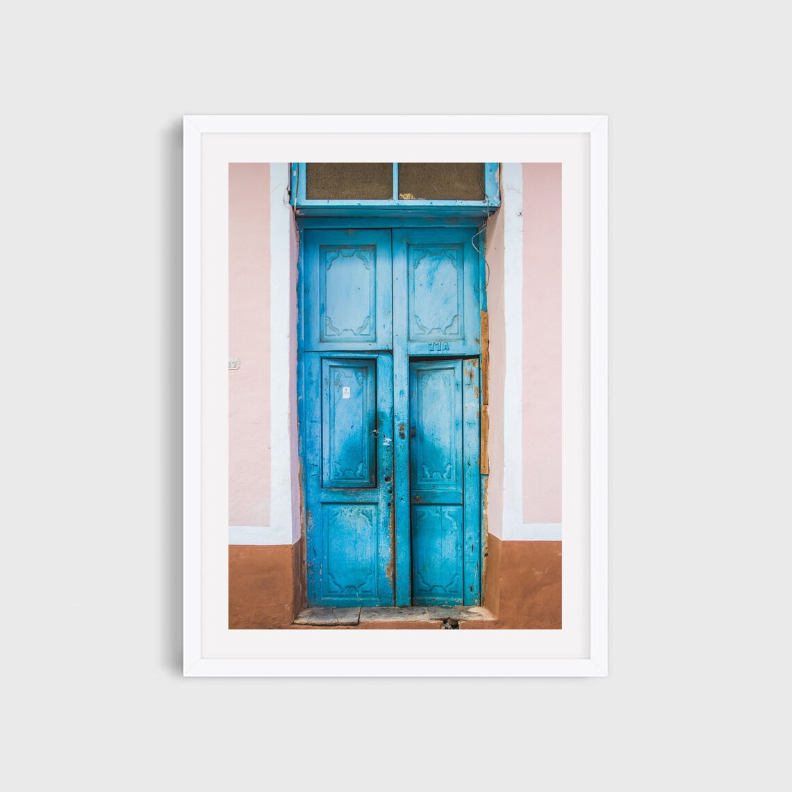 Blue Door in Havana Photography Cuba Art Colorful Wall Art | Etsy