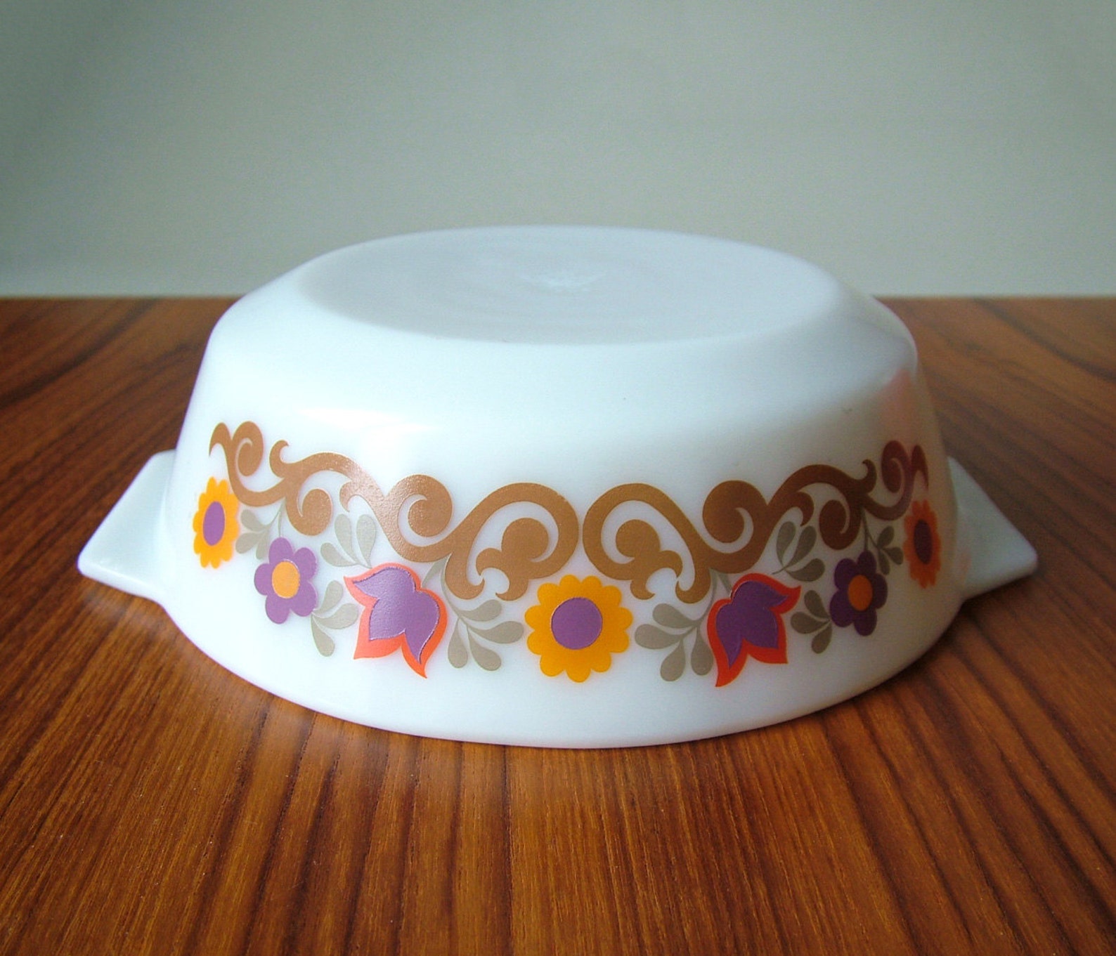 Vintage English JAJ Pyrex Casserole Plate Serving Dish Mid Century ...