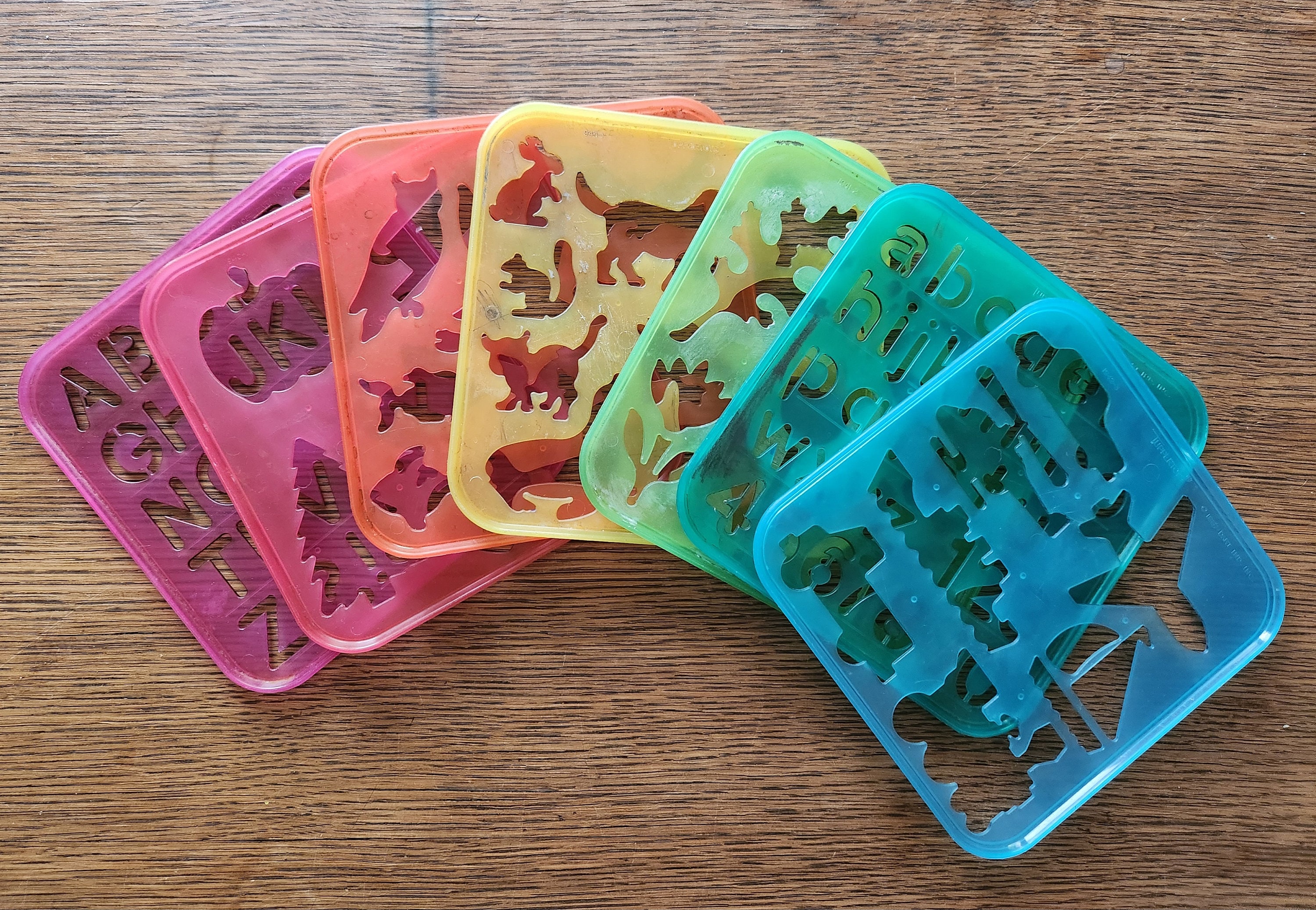 Tupperware Stencil Art Set of 7 - Etsy