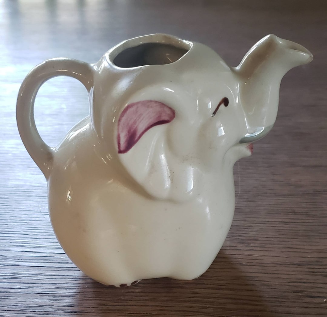Shawnee Elephant Creamer Pitcher Planter - Etsy