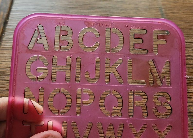 Tupperware Stencil Art Set of 7 - Etsy