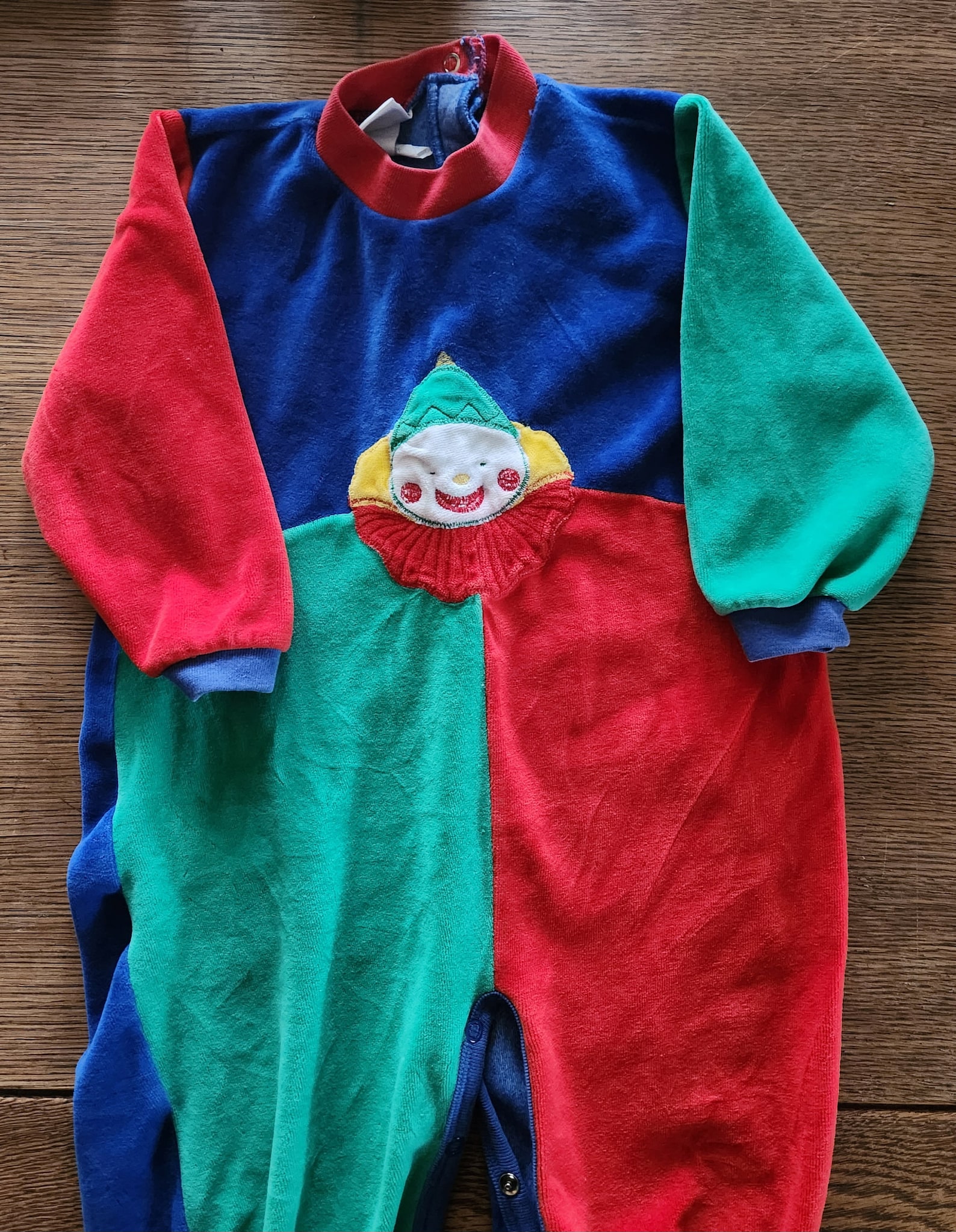Vintage 1990s Kay-bee Kids Velour Clown Jumper - Etsy