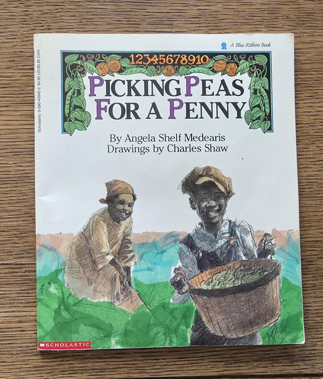 1990 Picking Peas for A Penny by Angela Shelf Medearis Illustrated by ...