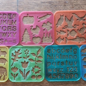 Tupperware Stencil Art Set of 7 - Etsy
