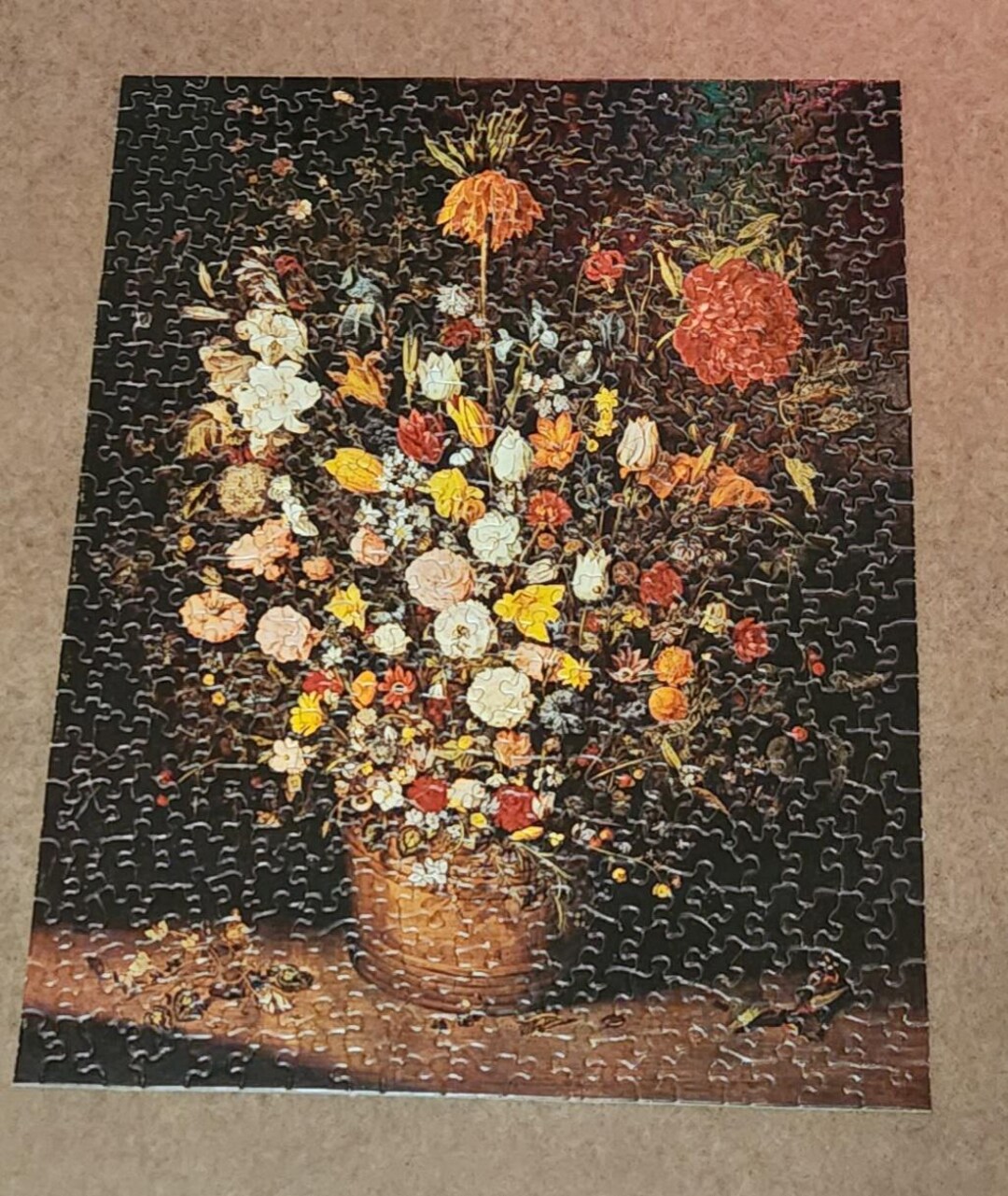 1970 Springbok Puzzle Flowers in a Tub by Jan Brueghel - Etsy