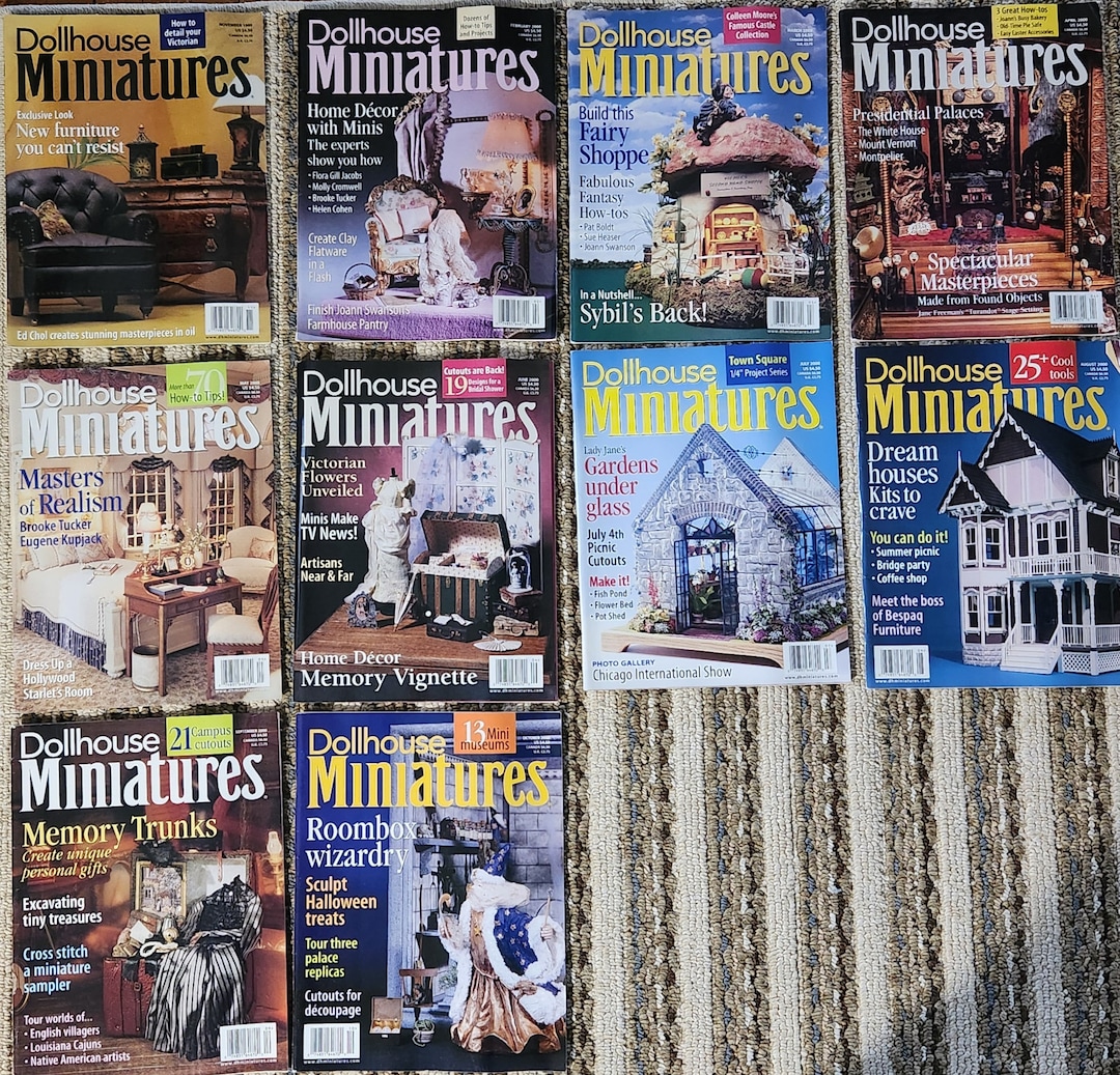 Set of 10 "dollhouse Miniatures" Magazines - Etsy