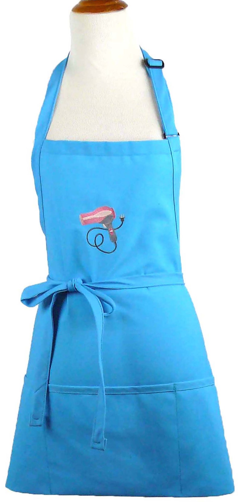 Hair Dryer Embroidered on Apron Personalized Salon Stylist Custom ...