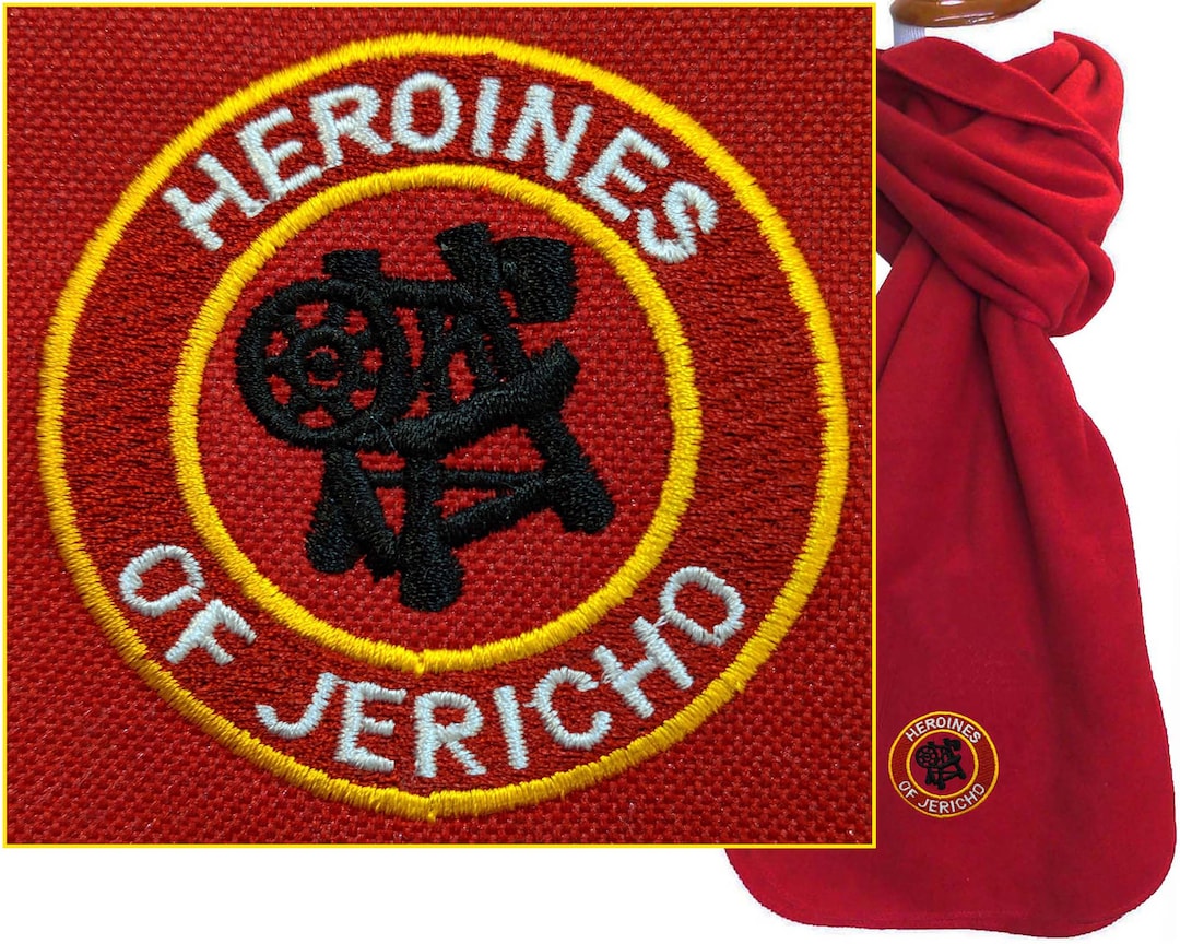 Heroines of Jericho Embroidered on Scarf Personalized Warm Fleece Scarf ...