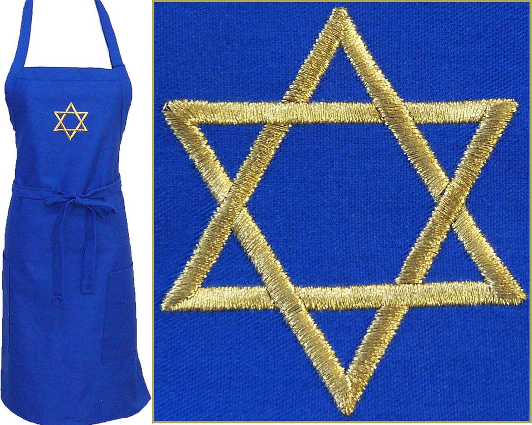 Gold Star Embroidery on Apron Personalized Monogram Youth or Adult Size ...