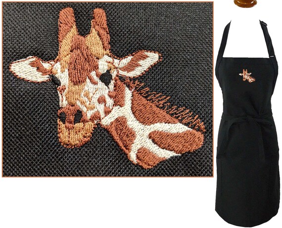 Giraffe Custom Embroidered Apron Youth or Adult Size Monogram Smock ...