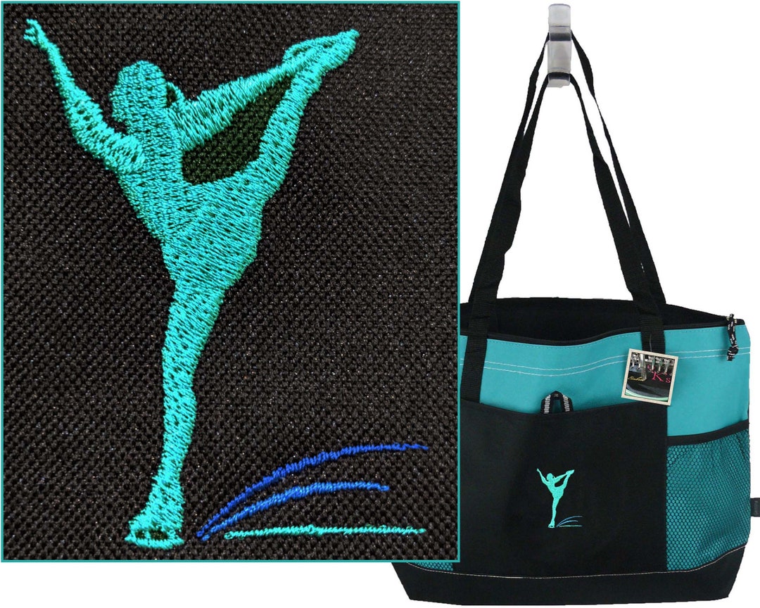 Figure Skating Ice Skater Monogram on Bag Personalized Gemline Select ...