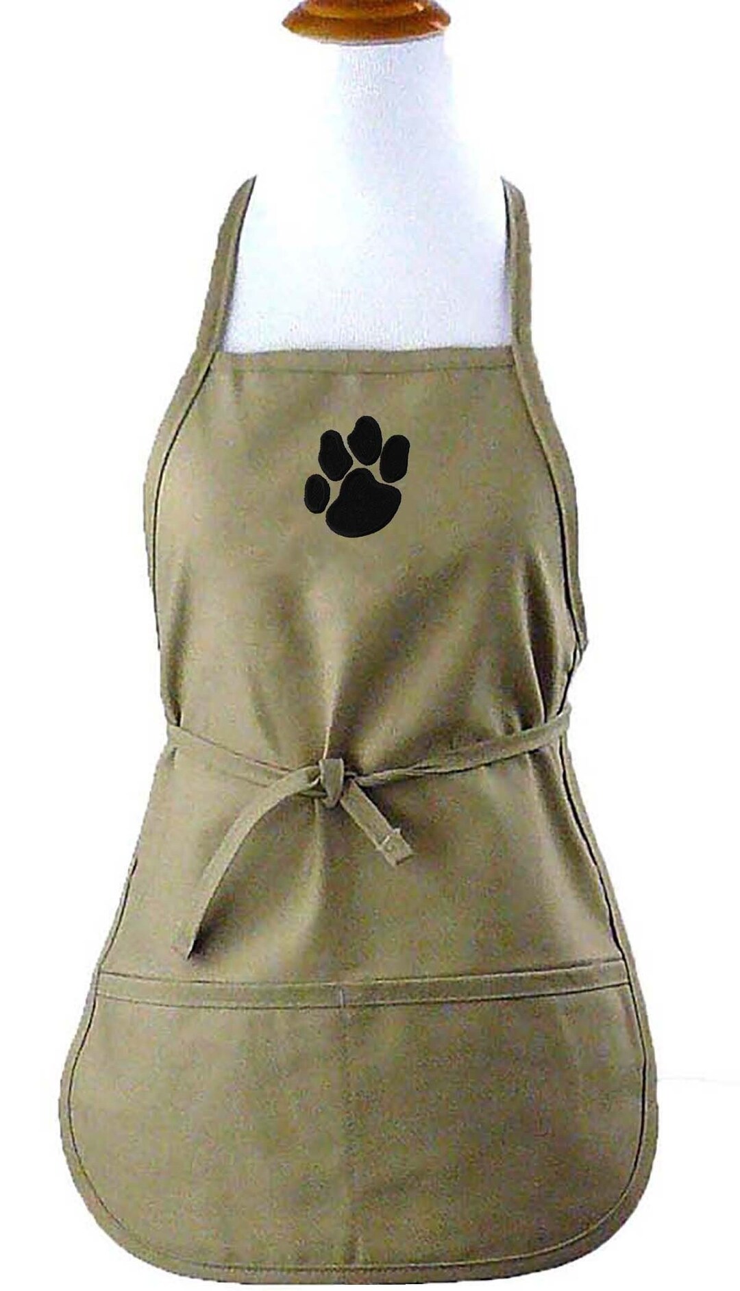 Paw Print Monogram on Apron Personalized Sports Team Mascot Child or ...