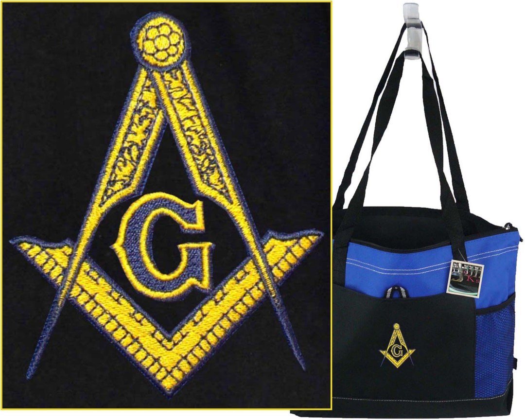 Masonic Square & Compass Monogram on Bag Free Mason Gemline Select ...