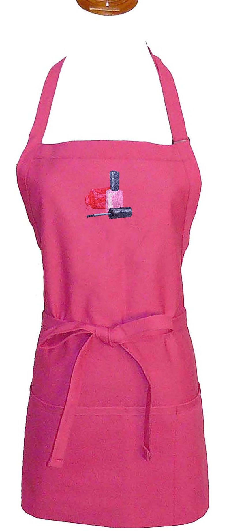 Nail Polish Monogram on Apron Personalized Youth or Adult Size Salon ...