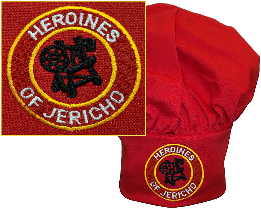 Heroines of Jericho Monogram on Chef Hat Custom Embroidered - Etsy