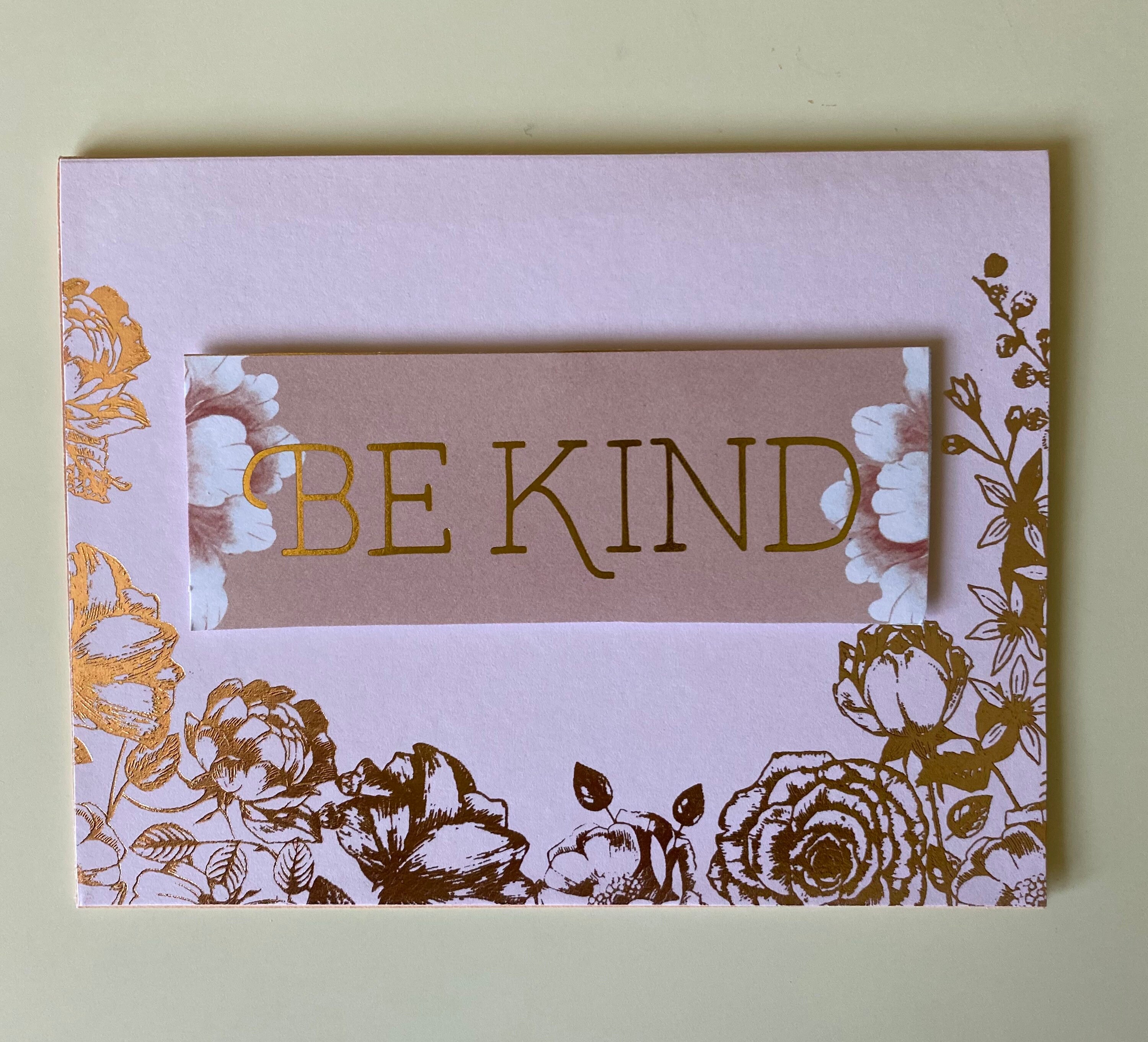 Be Kind OR Always & Forever Handmade Greeting Card - Etsy.de