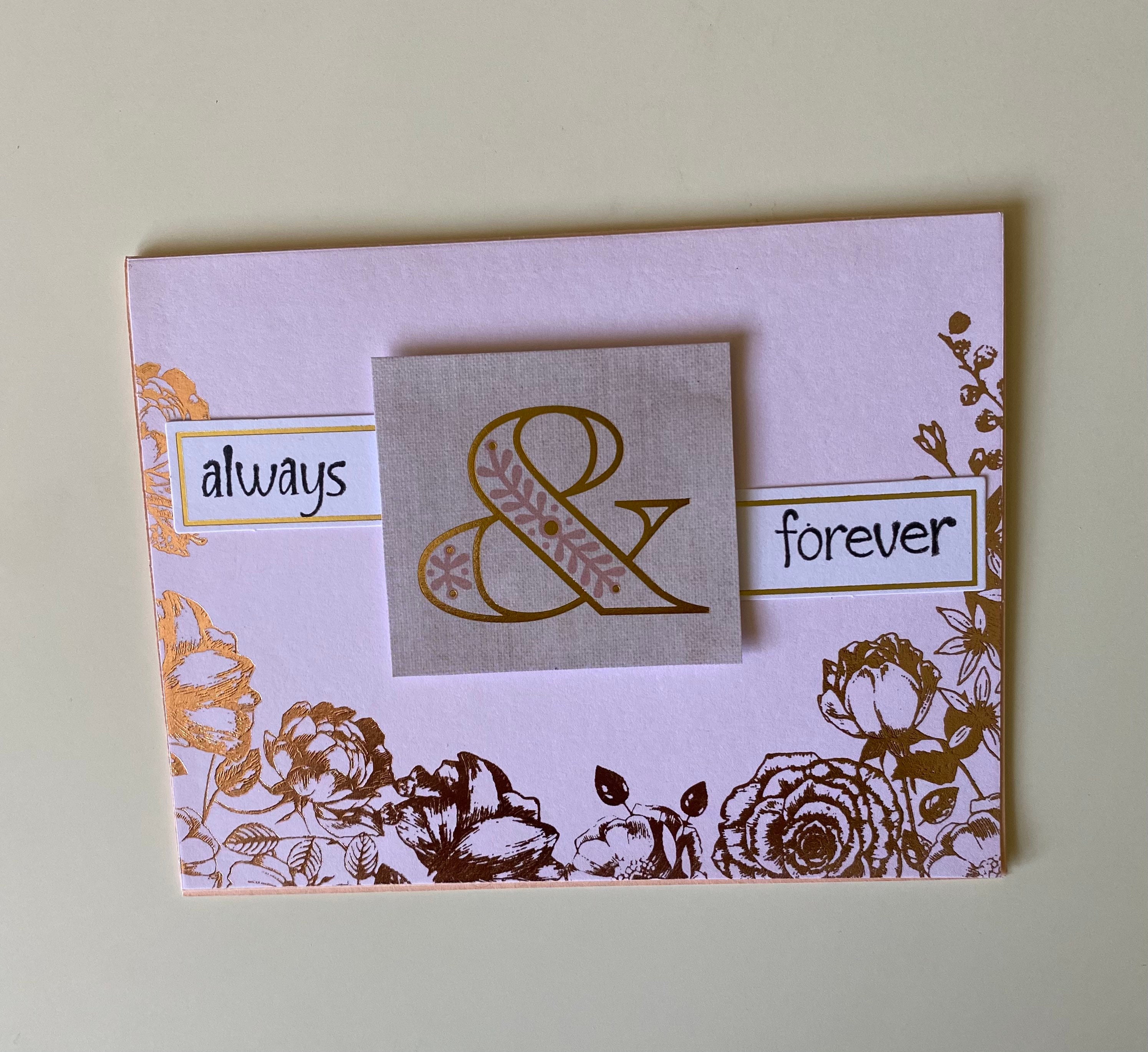 Be Kind OR Always & Forever Handmade Greeting Card - Etsy.de