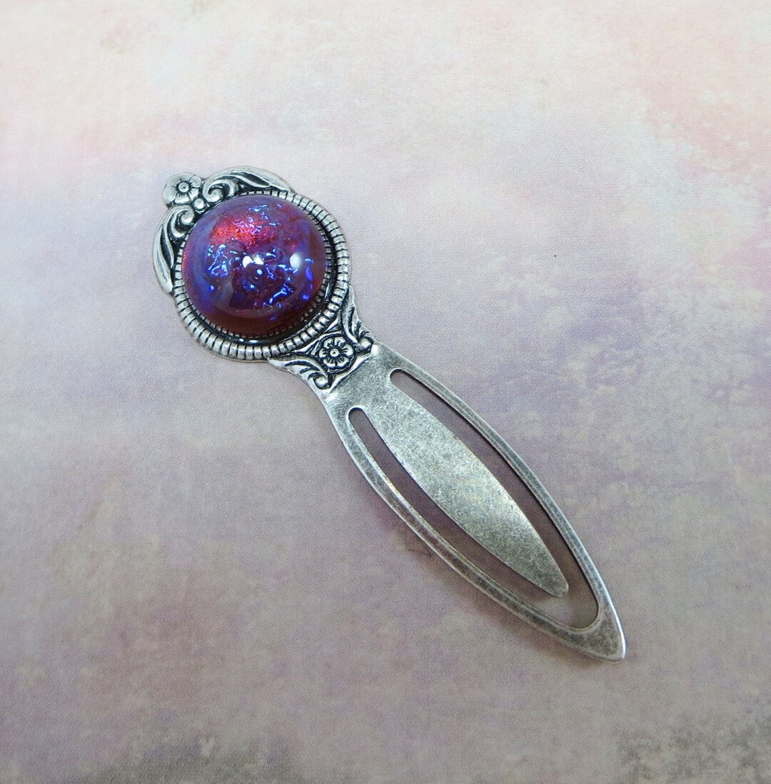 Fire Opal Bookmark Book Mark Mexican Opal Dragons Breath Glass - Etsy