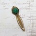 Glass Bookmark Book Mark Vintage Jade Green Glass Jewel Books Booklover ...