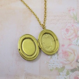 Pink Rose Locket, Gold Locket, Flower Locket, Cameo Locket - Etsy