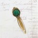 Glass Bookmark Book Mark Vintage Jade Green Glass Jewel Books Booklover ...