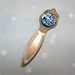Fire Opal Bookmark Book Mark Book Blue Glass Opal Fantasy Victorian ...