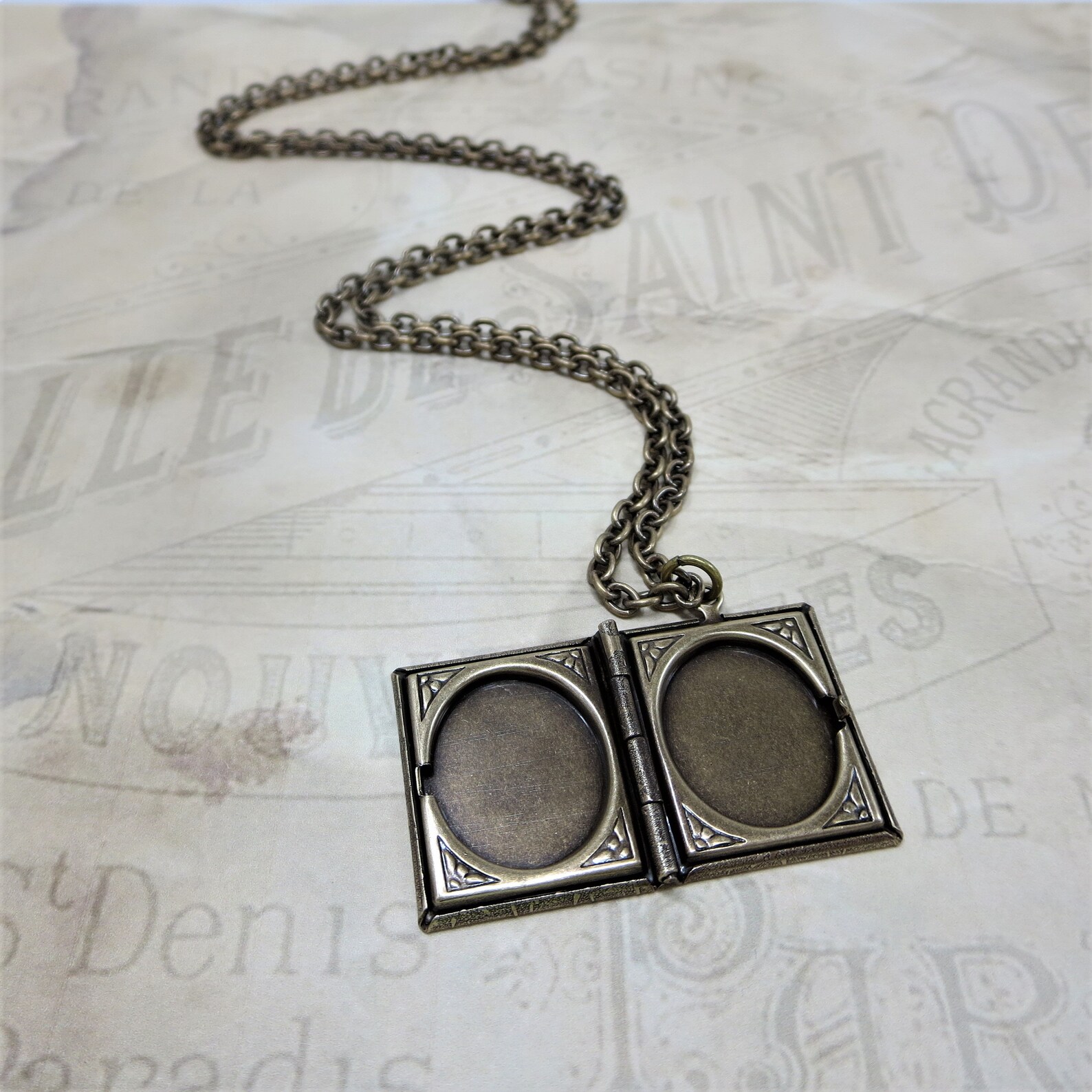 Book Locket Star Locket Celestial Locket Jewelry Gift | Etsy