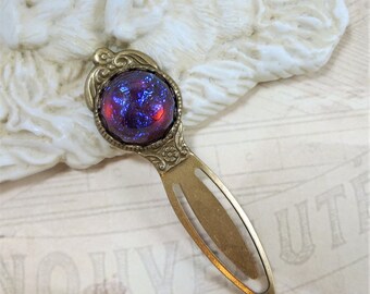 Fire Opal Bookmark Book Mark Book Green Opal Fantasy Victorian | Etsy