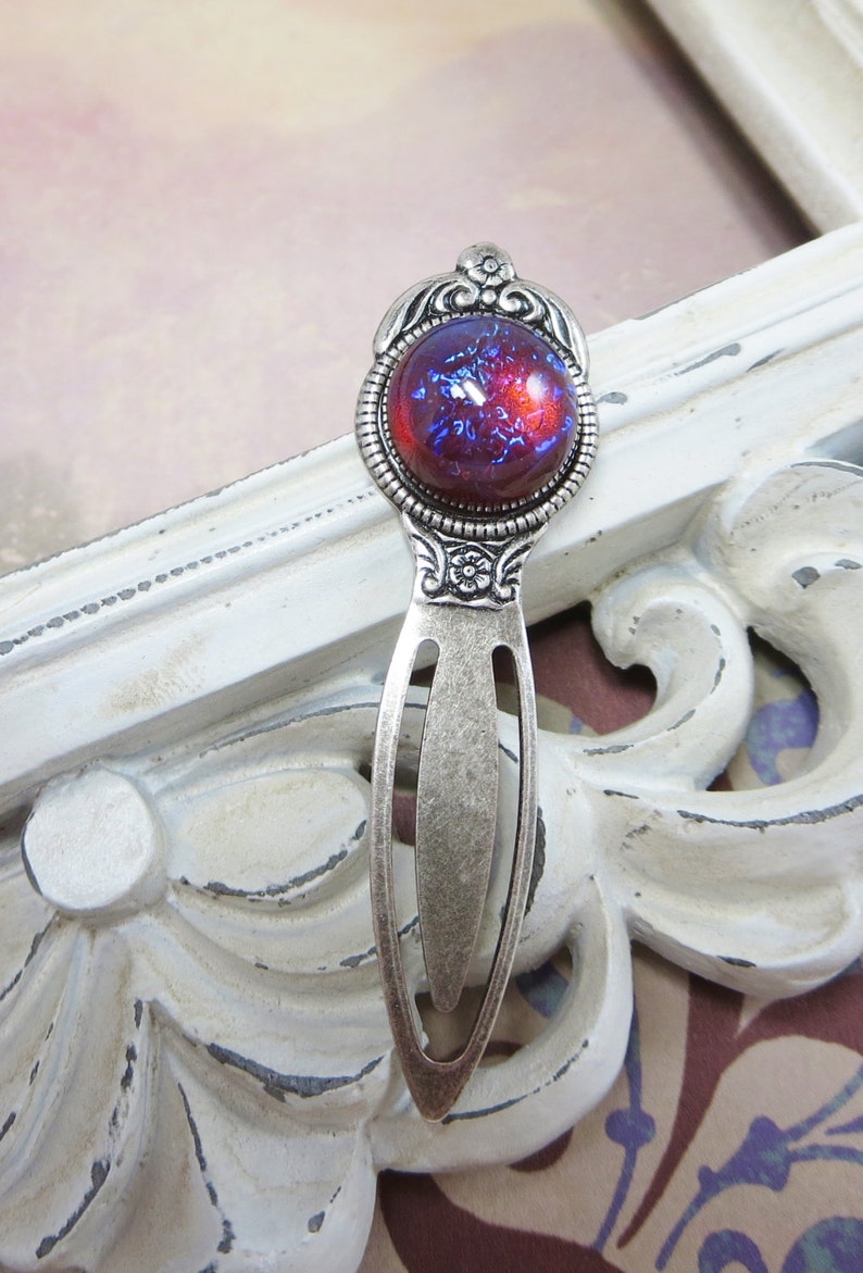 Fire Opal Bookmark Book Mark Mexican Opal Dragons Breath Glass - Etsy