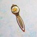 Yellow Rose Bookmark Flower Book Mark Booklover Victorian Shabby Chic ...