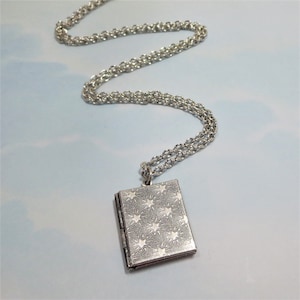 Book Locket Star Locket Celestial Locket Jewelry Gift - Etsy