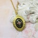 Pink Rose Locket, Gold Locket, Flower Locket, Cameo Locket - Etsy