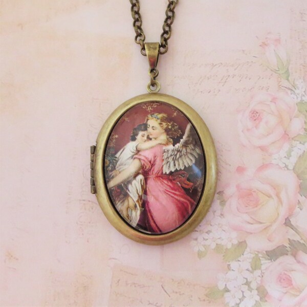 Angel Locket - Etsy