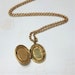 Mosaic Locket Vintage Brass Locket Petite Locket Oval Locket Photo ...