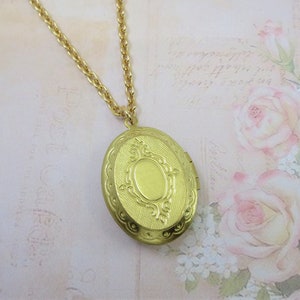 Pink Rose Locket, Gold Locket, Flower Locket, Cameo Locket - Etsy
