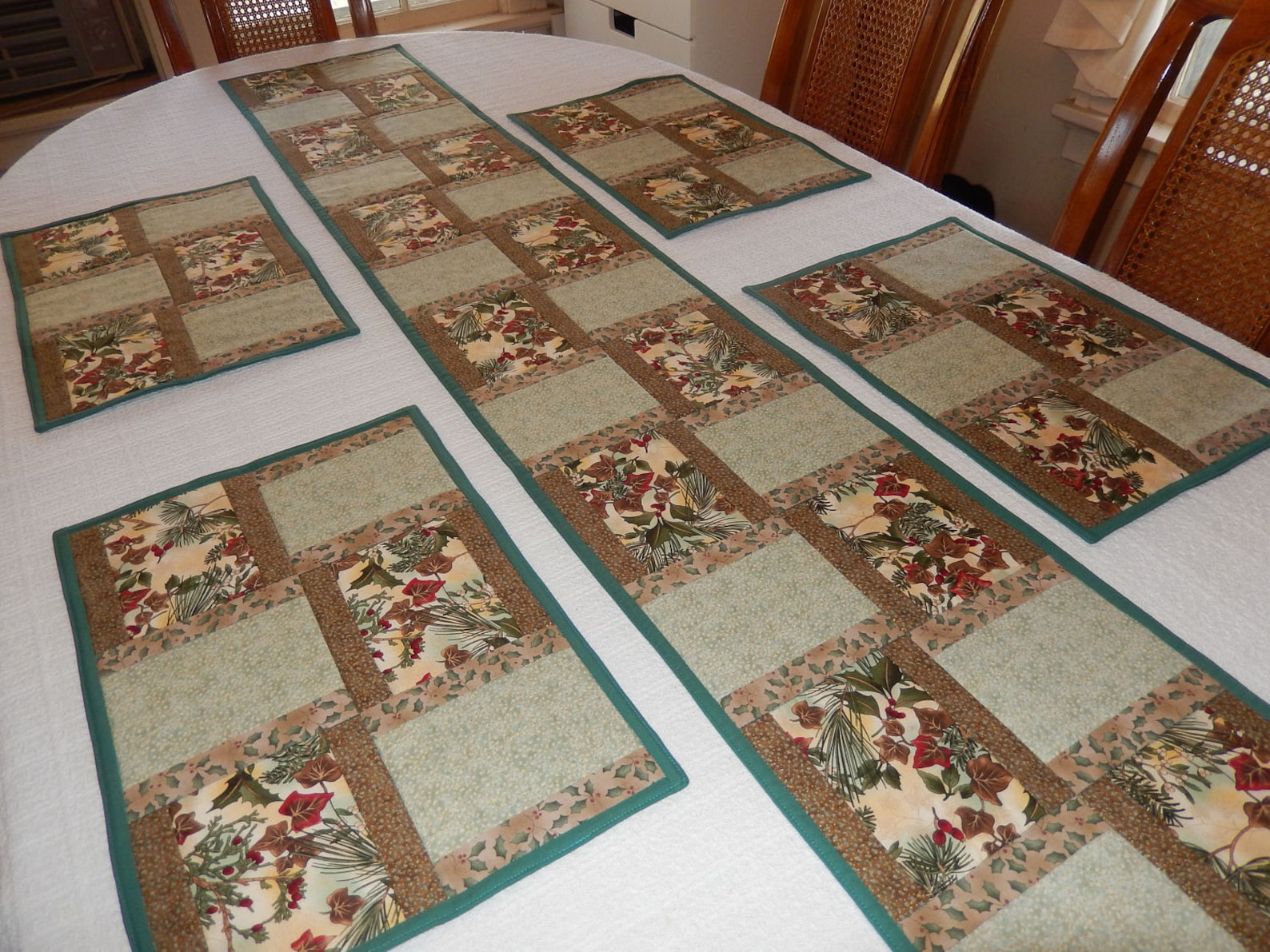 Weaving Squares Patchwork Placemats, Set of Two - Etsy