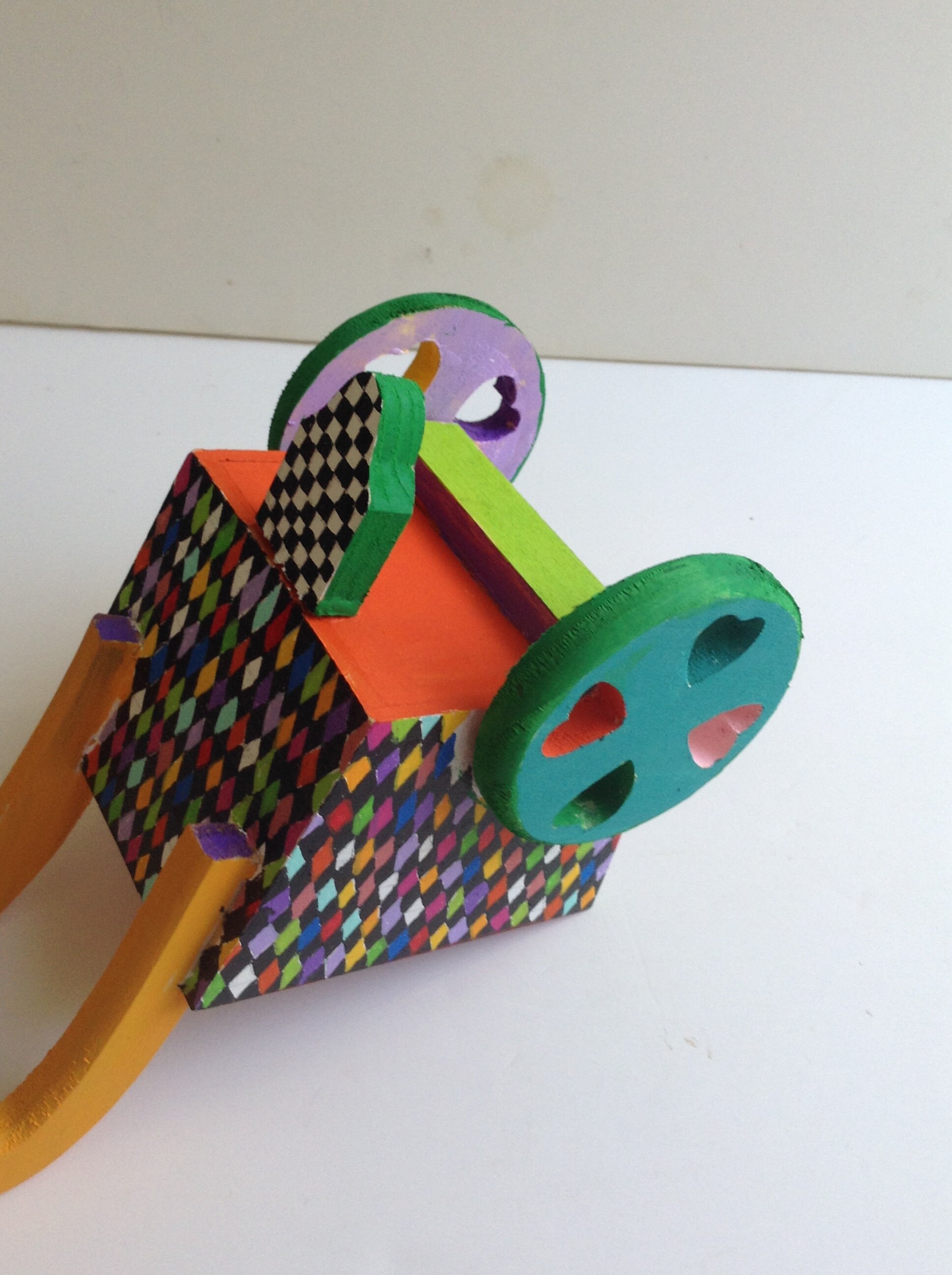 Hand Painted Wooden Doll Cart - Etsy