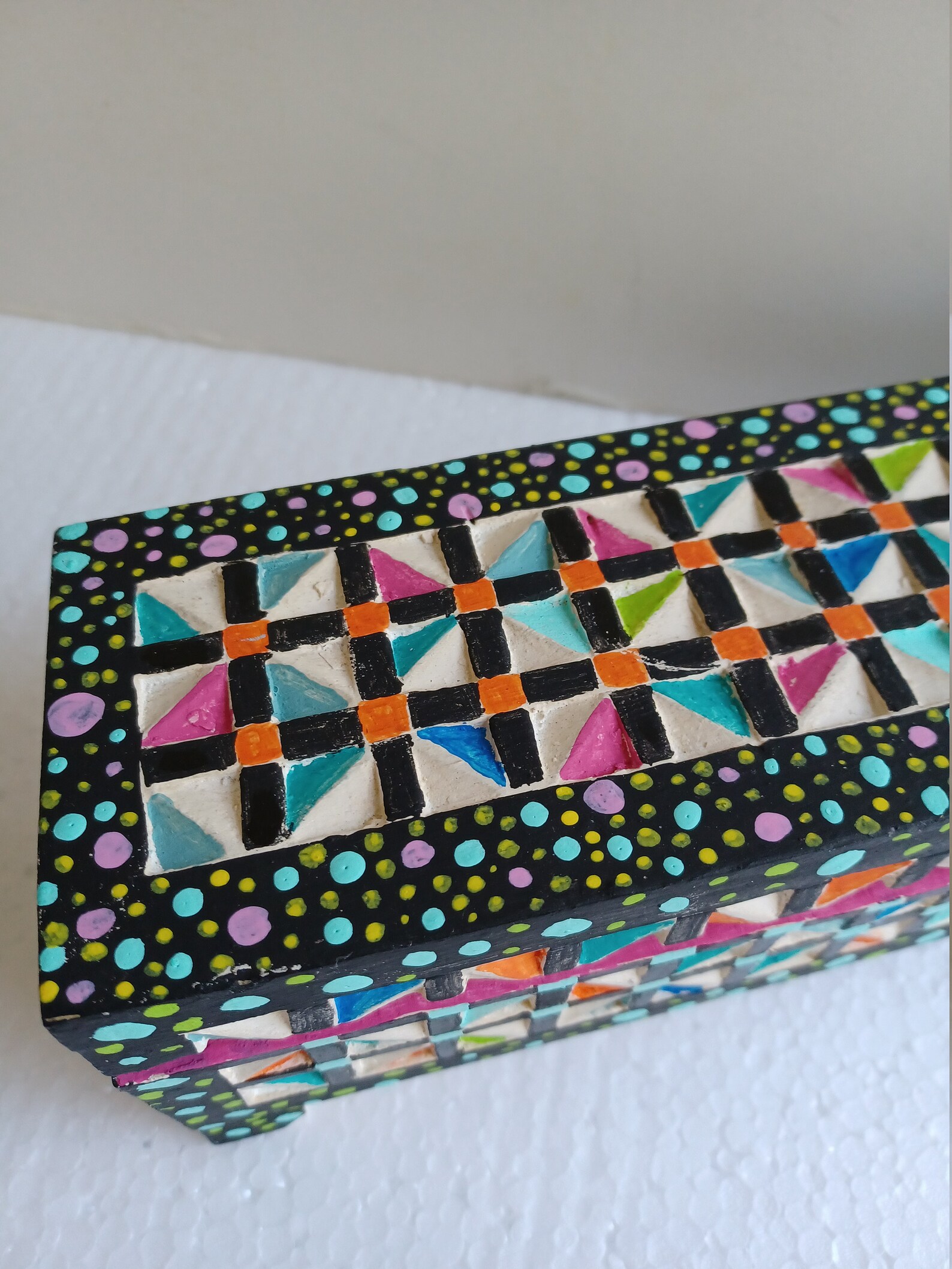 Wooden Hand Painted Box - Etsy