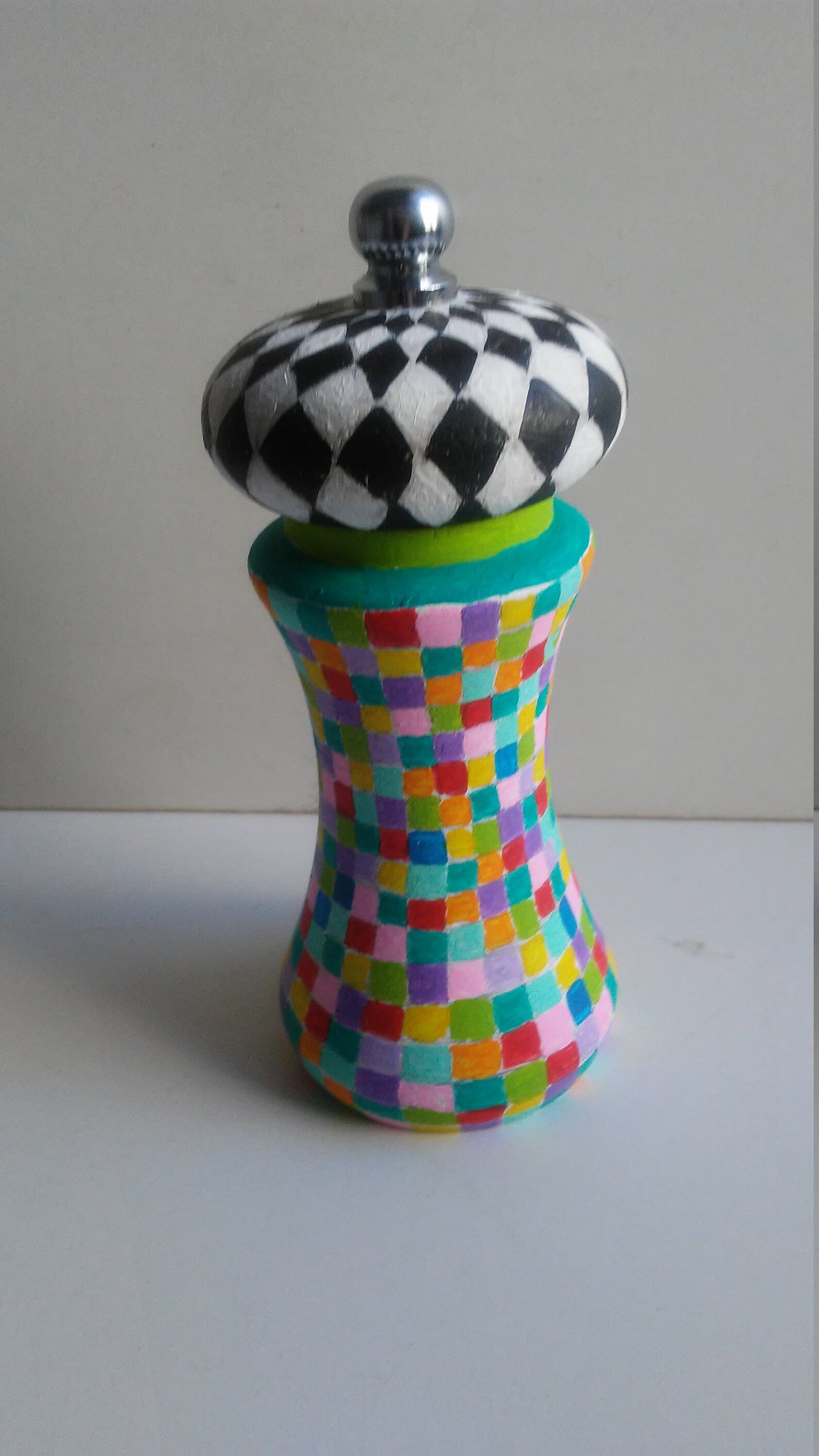 Hand Painted Wooden Pepper Mill - Etsy