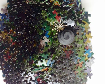 Mask Made of Jigsaw Puzzle Pieces - Etsy