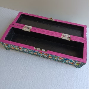 Wooden Hand Painted Box - Etsy