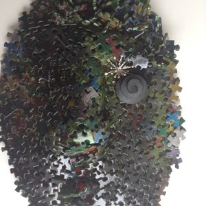 Mask Made of Jigsaw Puzzle Pieces - Etsy