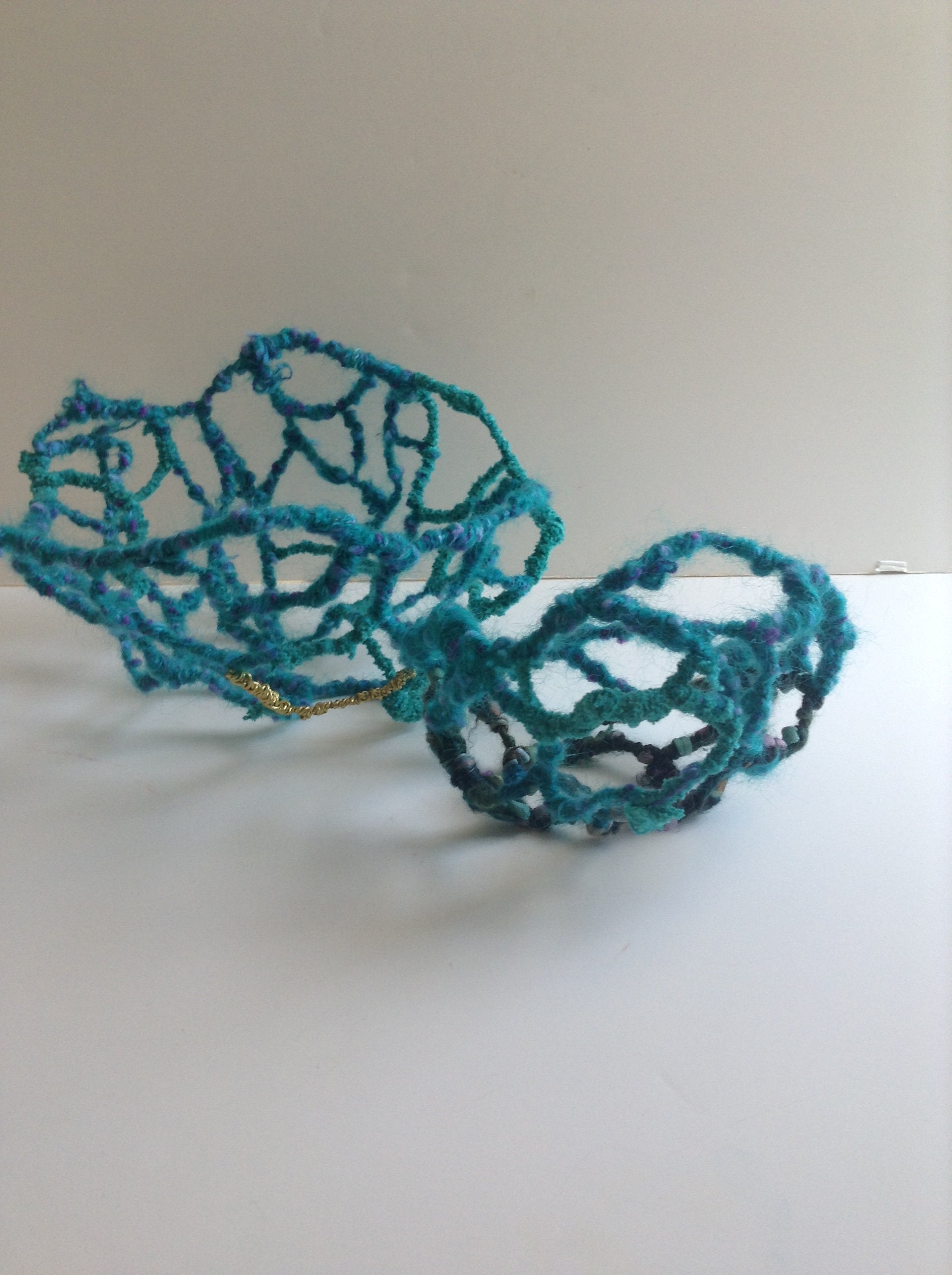 Wire and Wool Basket - Etsy