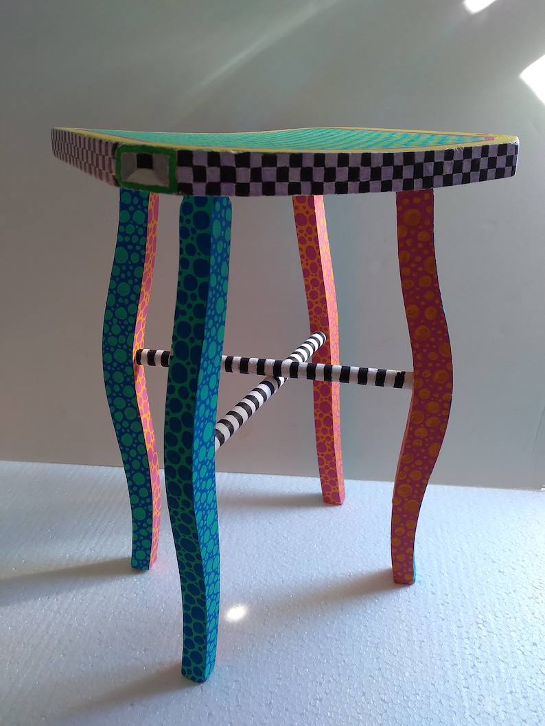 Hand Painted Wooden Plant Stand - Etsy