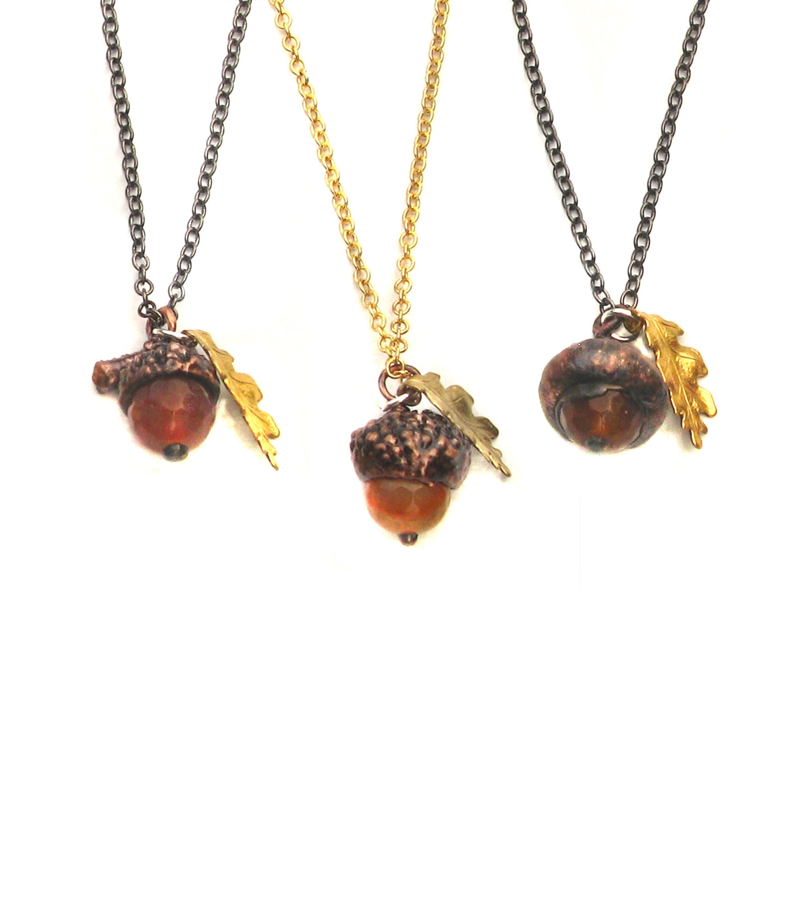 Acorn Pendant Electroformed Acorn Jewelry Copper Acorn With | Etsy